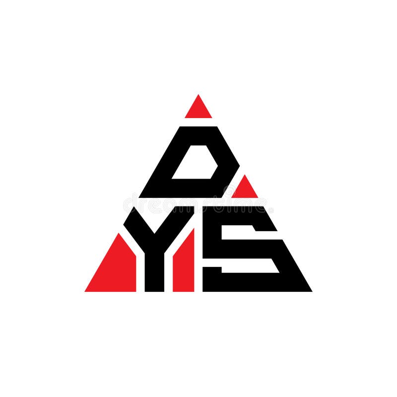 DYS Triangle Letter Logo Design with Triangle Shape. DYS Triangle Logo ...
