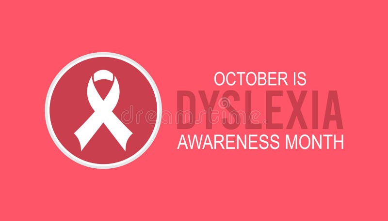 Dyslexia Awareness Month is Observed Every Year on October Stock Vector - Illustration of ...