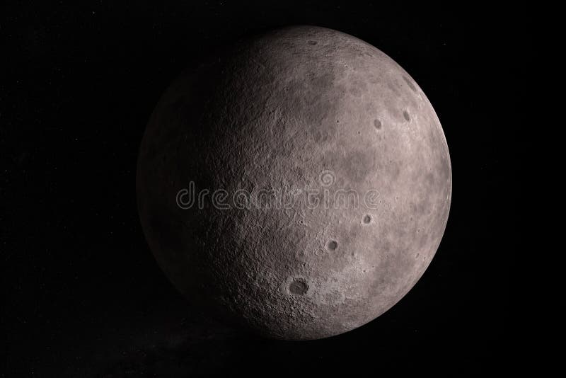 Dysnomia, Moon of the Dwarf Planet Eris, Rotating. 3d Render Stock ...