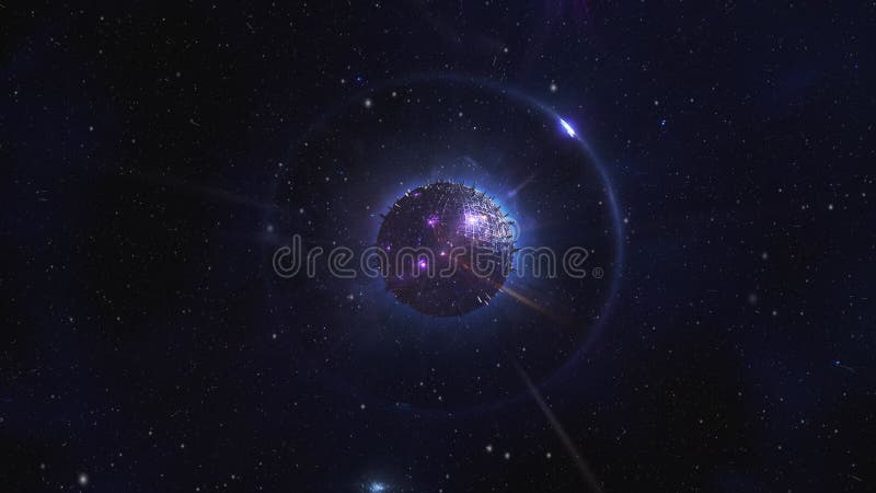Dyson Sphere. a Super-civilization Built a Sphere Around a Star Stock ...