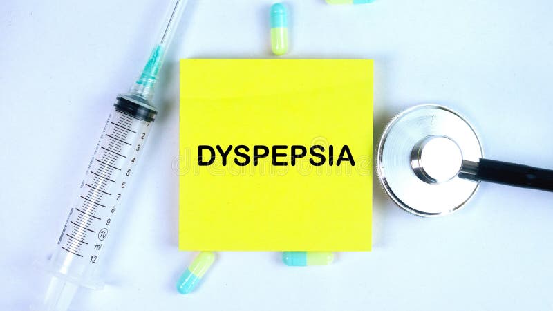 Dyspepsia writing concept stock image. Image of disease - 375794015