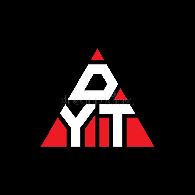 DYT Triangle Letter Logo Design with Triangle Shape. DYT Triangle Logo ...