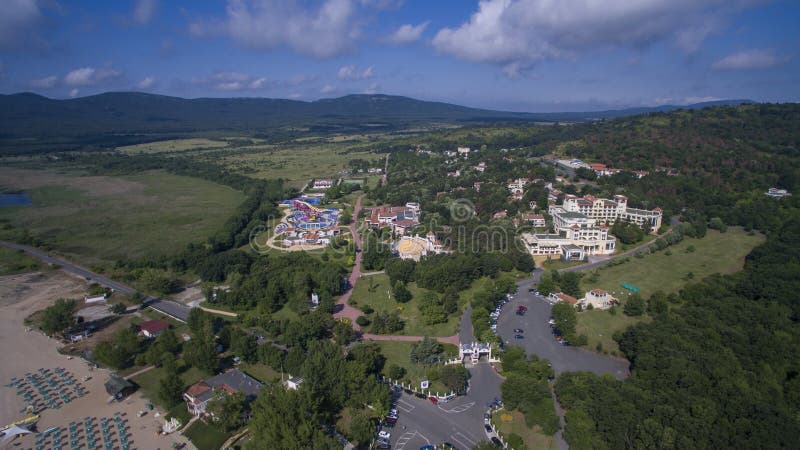 Dyuni resort, Bulgaria stock photo. Image of sight, trees - 95565828