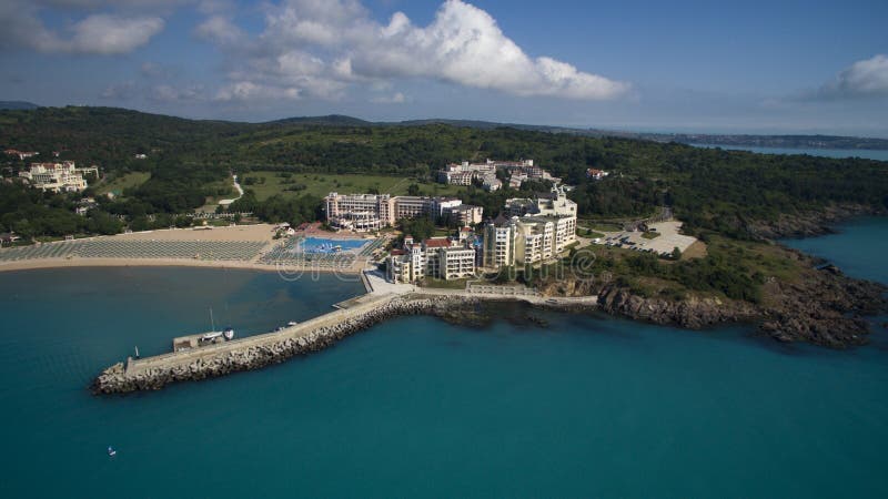 Dyuni resort, Bulgaria stock image. Image of aerial, beach - 95565963