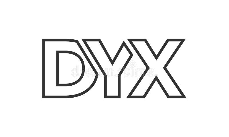 DYX Logo Design Template with Strong and Modern Bold Text. Initial ...