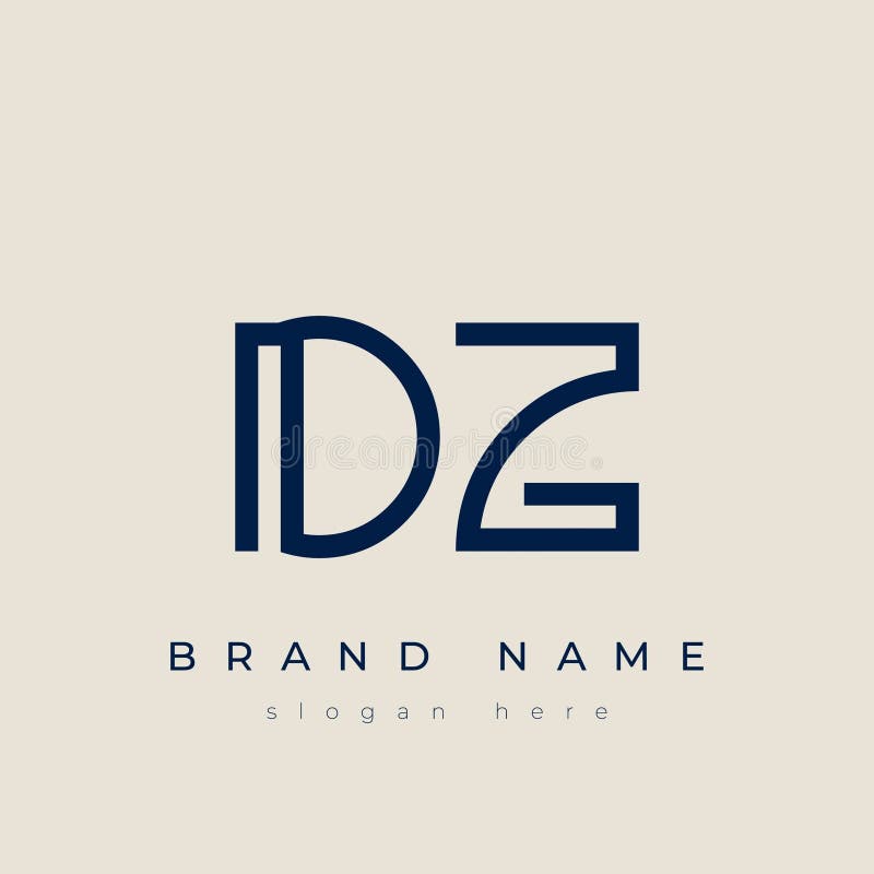 DZ Alphabet Letter Icon Logo Stock Vector - Illustration of icon ...