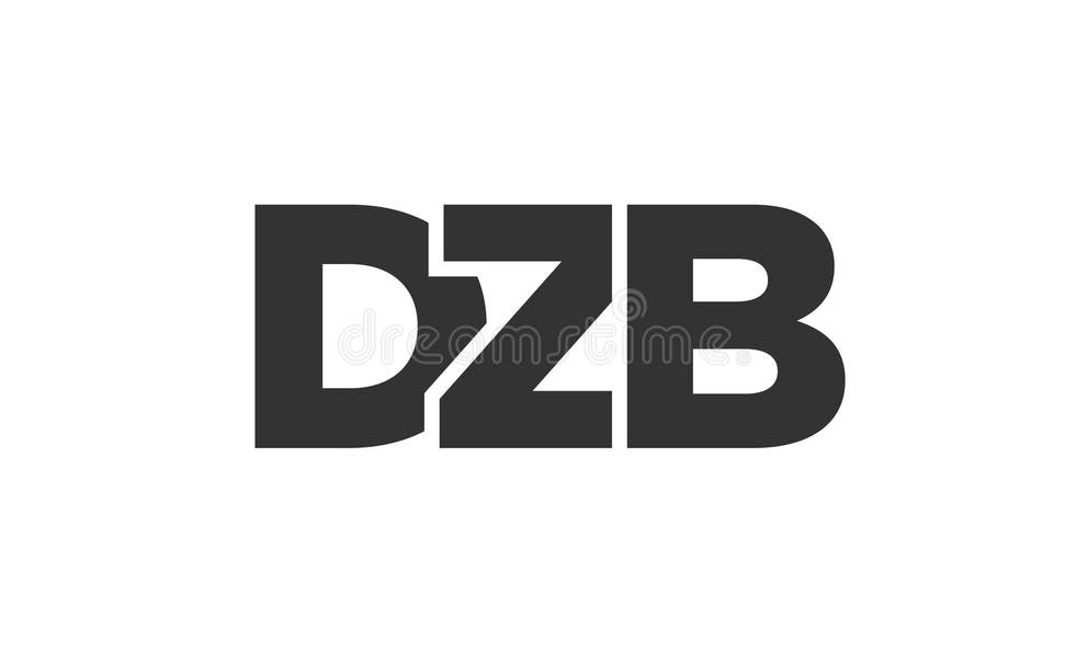 DZB Logo Design Template with Strong and Modern Bold Text. Initial ...