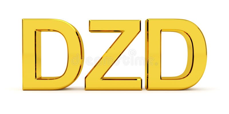 DZD Algerian Dinar Currency Code Stock Illustration - Illustration of ...