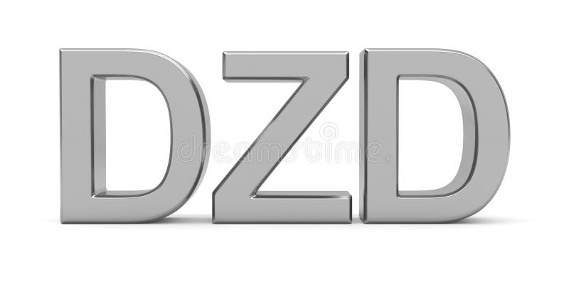 DZD Algerian Dinar Currency Code Stock Illustration - Illustration of ...