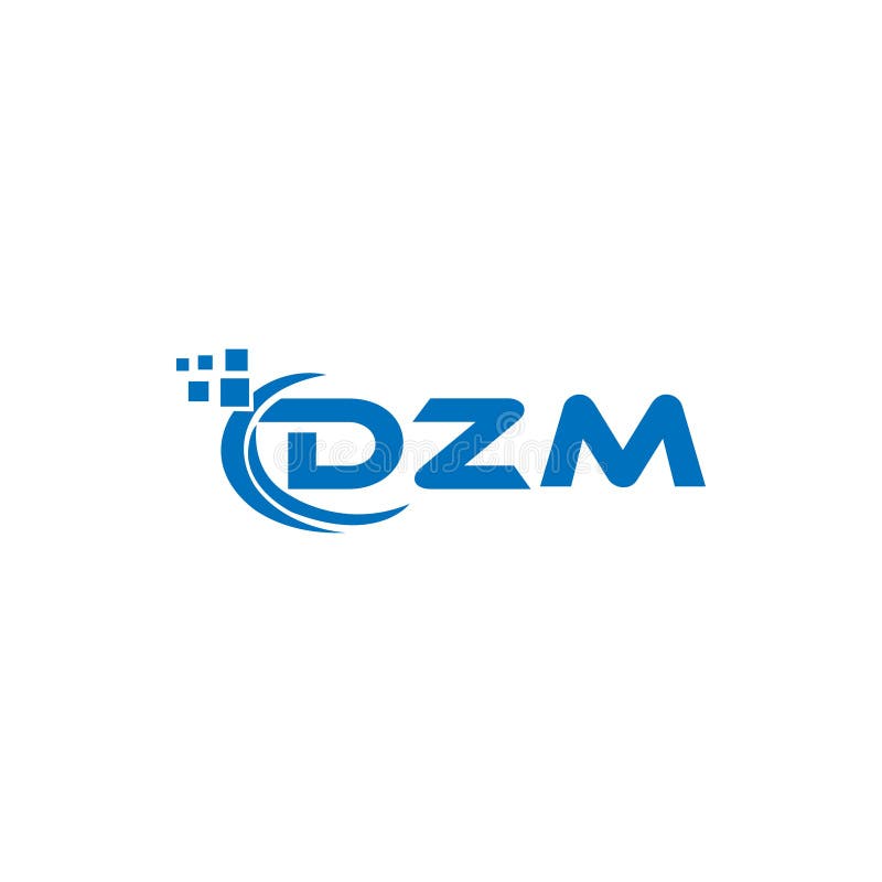 DZM Letter Logo Design on White Background. DZM Creative Initials ...