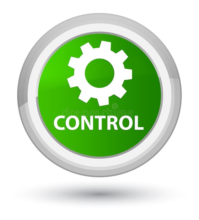 Control (settings Icon) Prime Green Round Button Ilustração Stock ...