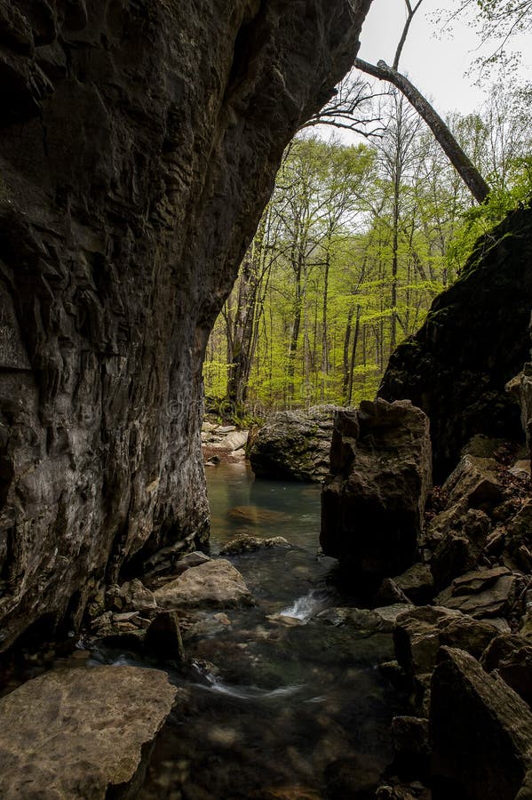 Bat Cave - Carter Caves State Resort Park - Kentucky 库存照片 - 图片 包括有 小河 ...