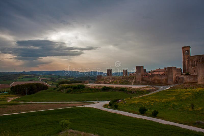 Artajona, Medieval Castle of De Navarra, Basque Country in Spain in the ...