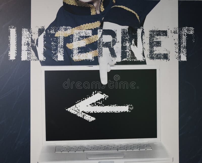 Signpost internet station stock foto. Image of post - 114952208