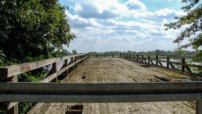 Ruins of Wooden Bridge in WyszogrÃ³d in Poland Foto de Stock - Imagem ...