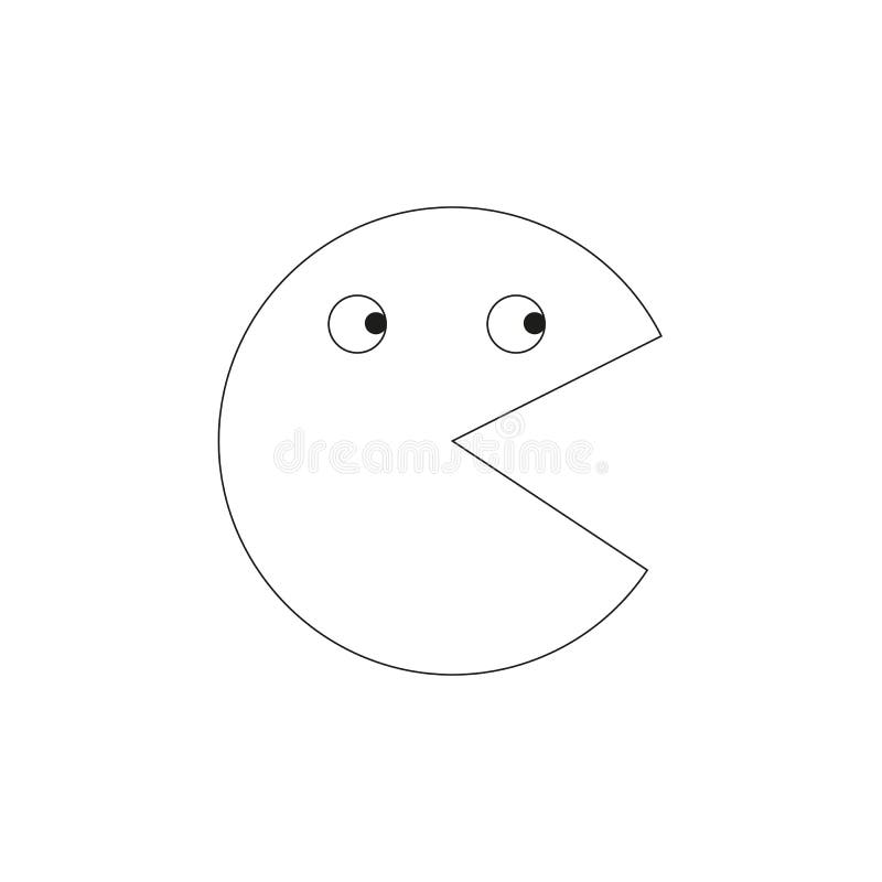 Le Symbole D'icône De Pacman De Vecteur Se Connectent ENV Blanche 10 ...