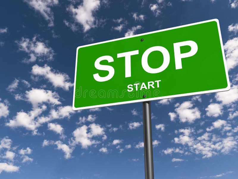 Stop start sign immagine stock. Immagine di sosta, grafico - 133562739