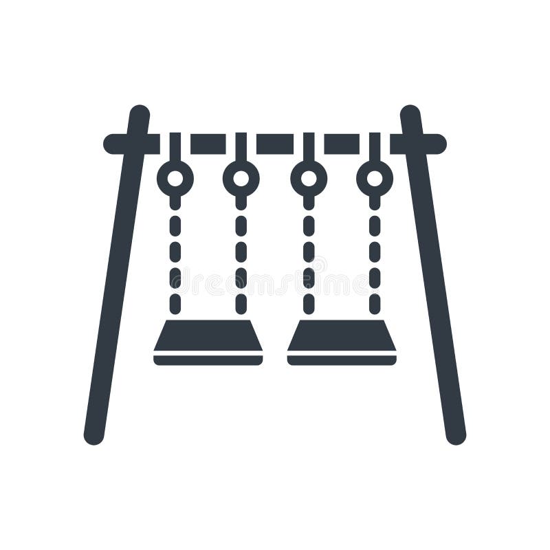 Swings Icon Vector Sign and Symbol Isolated on White Background Vector ...