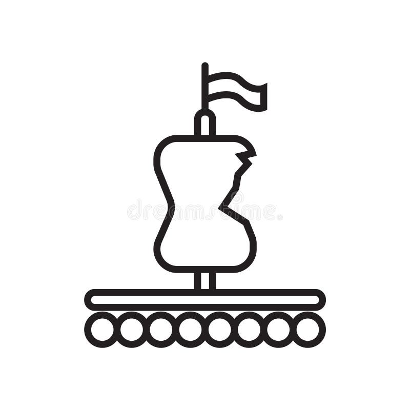 Raft Icon Vector Sign and Symbol Isolated on White Background, Raft ...