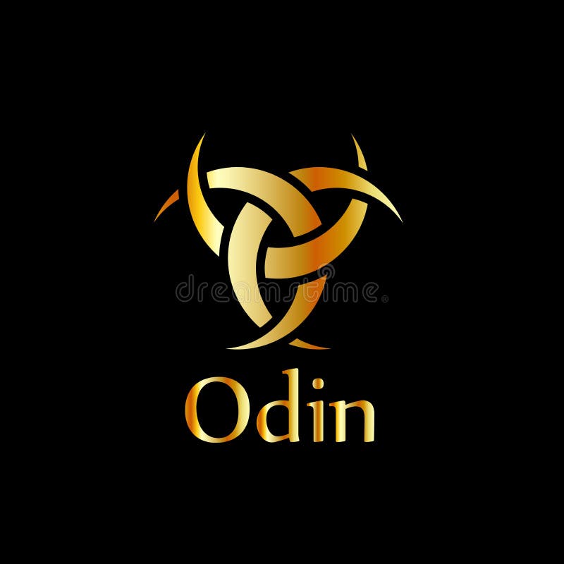 Odin- the Graphic is a Symbol of the Horns of Odin Illustrazione ...