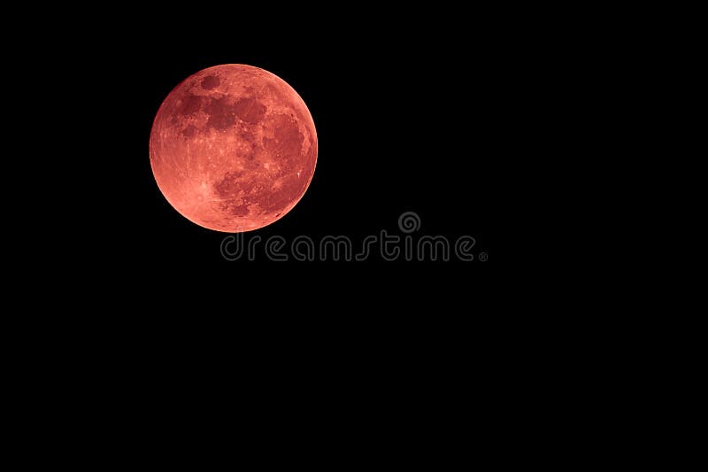 Yellow Color Full Moon in Dark Sky at Night Stockfoto - Bild von phase ...