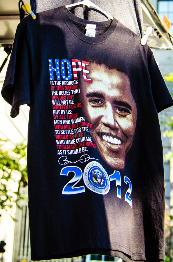 A Barack Obama for President T-shirt at a Gift Shop is for Sale during ...