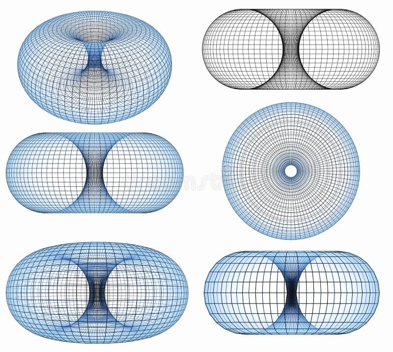 Tore illustration stock. Illustration du courbe, couleur - 32188108