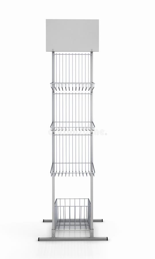 Empty Rack for Promotional Products Ilustração Stock - Ilustração de ...