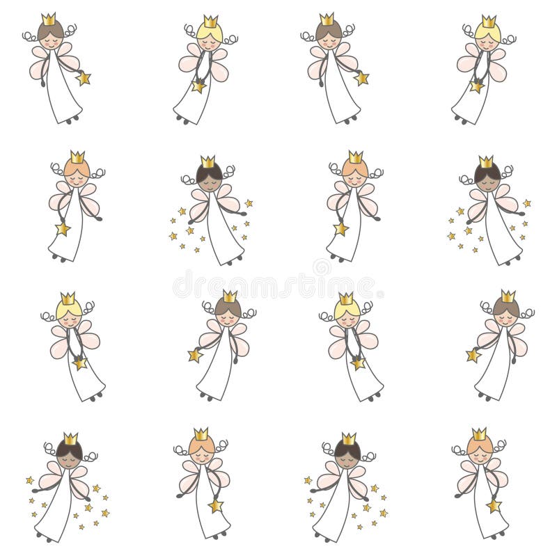 Background with Elf and Angels 库存例证 - 插画 包括有 文件, 动画片: 48285073