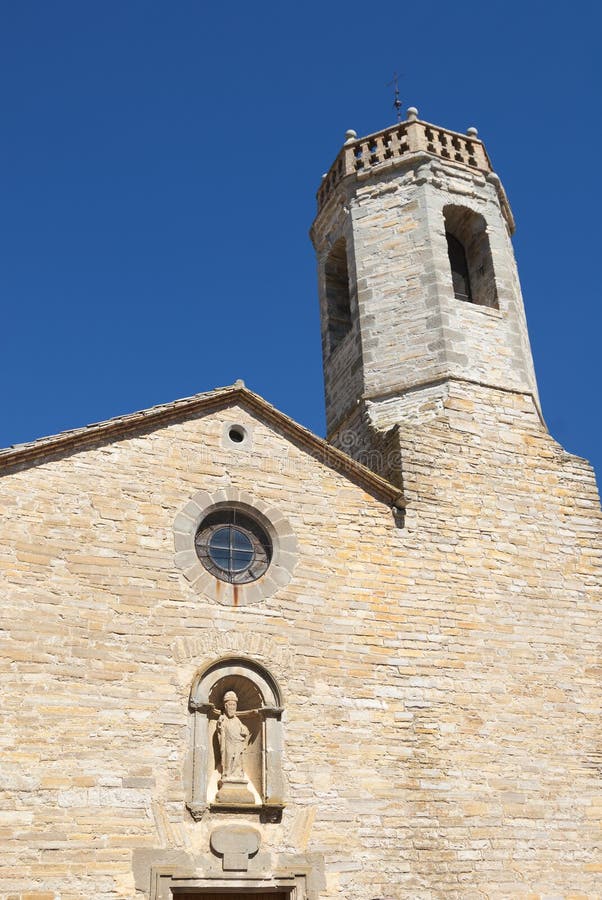 Sant Ramon (Catalunya): Historic Church Immagine Stock - Immagine di ...