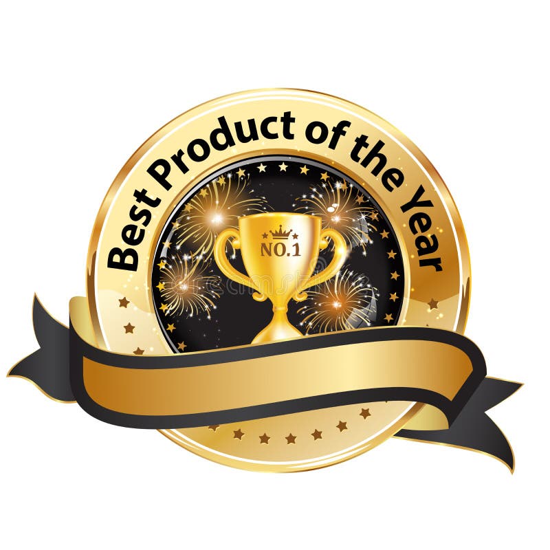 The Best Product of the Year - Business Award Ribbon Ilustração do ...