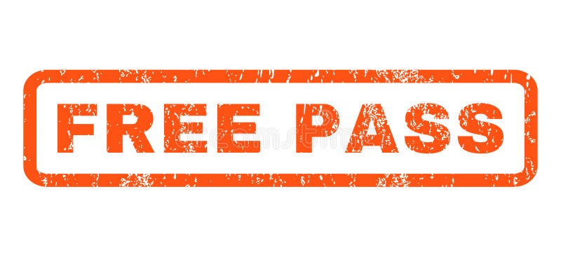 Free Pass Rubber Stamp ilustração do vetor. Ilustração de colheita ...