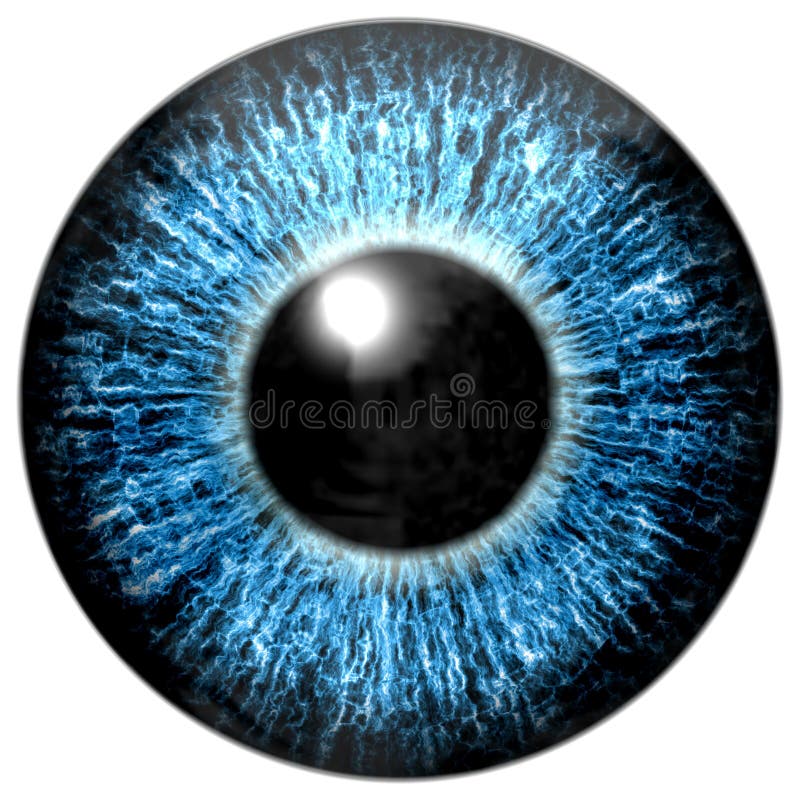 Sharp Attractive Deep Blue Eye Texture. Ilustração Stock - Ilustração ...