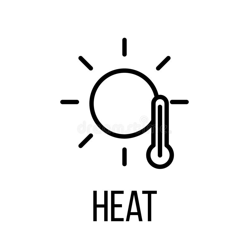 Heat Icon or Logo in Modern Line Style. Ilustração do Vetor ...
