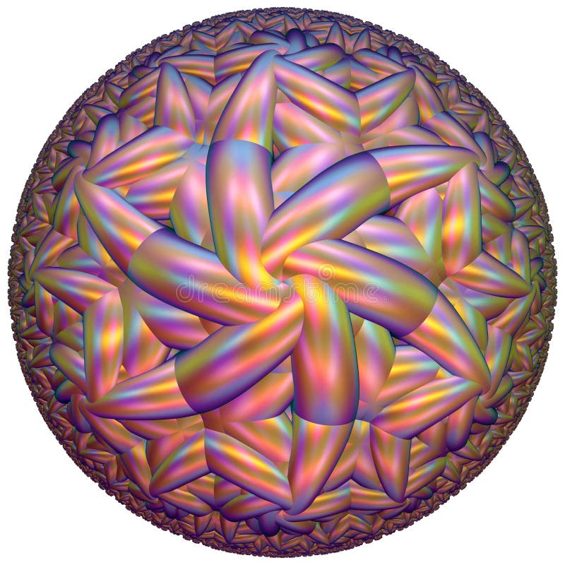 Colored Hyperbolic Tessellation Ilustração Stock - Ilustração de ...