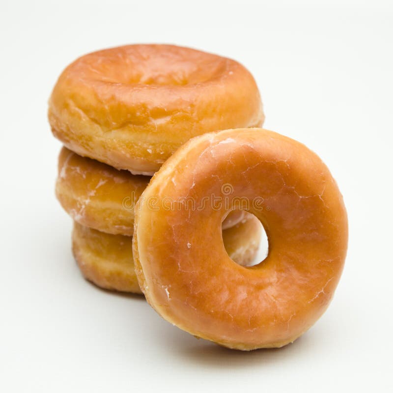 Simple Glazed Donuts foto de stock. Imagem de calorias - 94996712