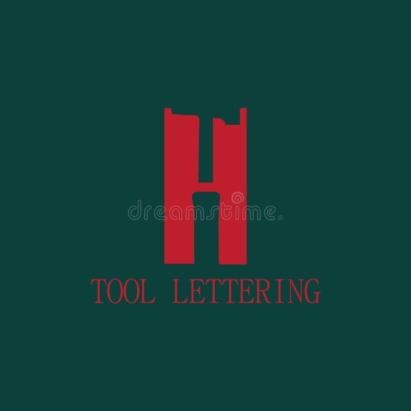 Tool letter H logo vector ilustração do vetor. Ilustração de elemento ...