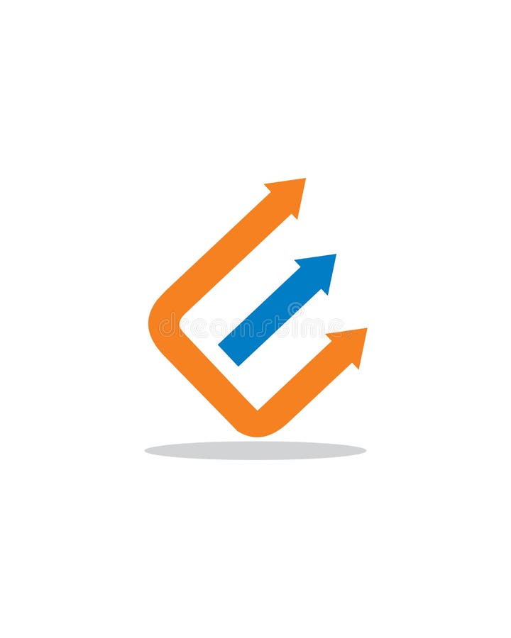 E Arrow Logo , Arrow Logo Vector Stock Illustration - Illustration of ...