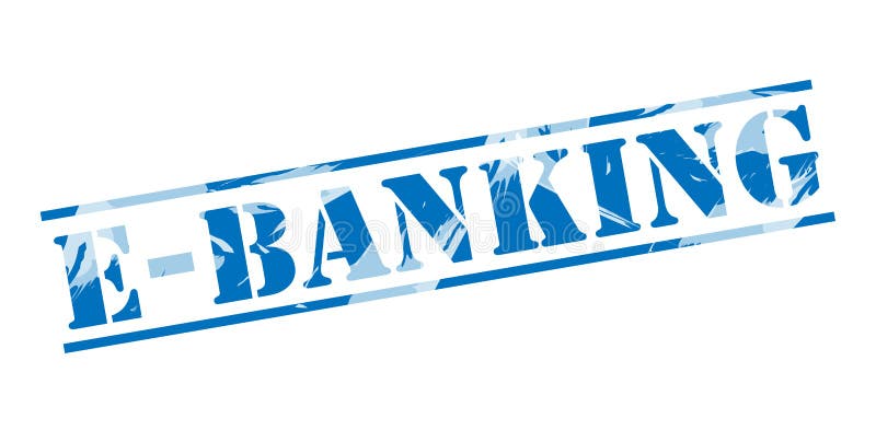 E Banking Blue Stamp Stock Illustrations – 47 E Banking Blue Stamp ...