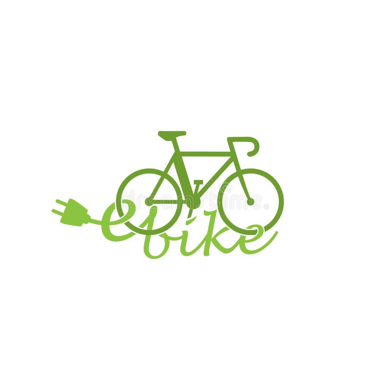 E Bike Logo Design Isolated on White Background Stock Vector ...