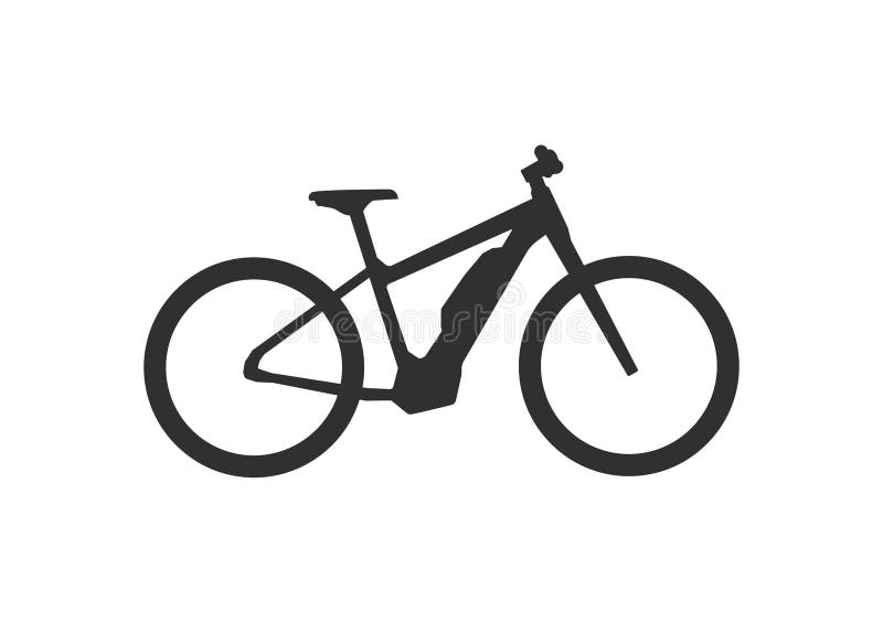 E Bike vector icon symbol stock illustration. Illustration of ebike ...