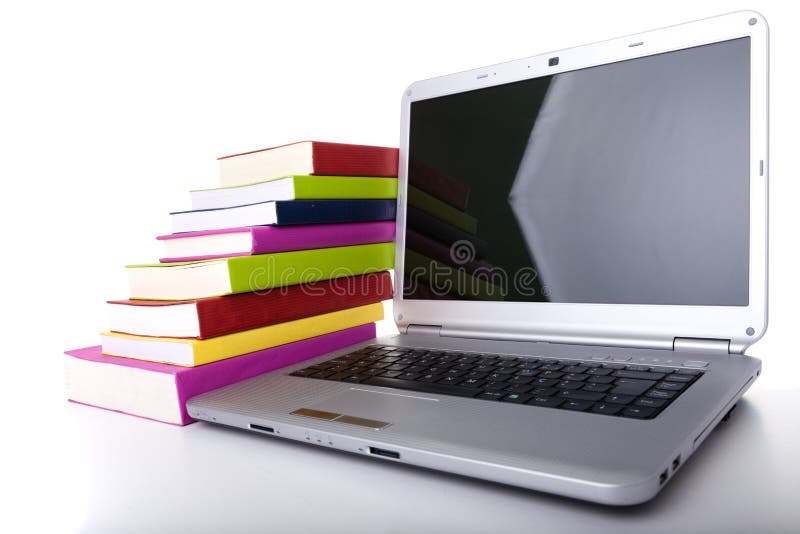 Online Library E-book Research and Education Stock Image - Image of ...
