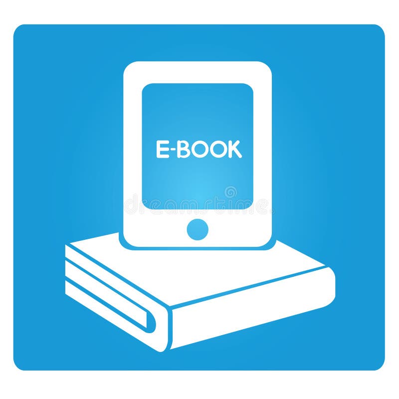 E book, electronic book stock illustration. Illustration of ...