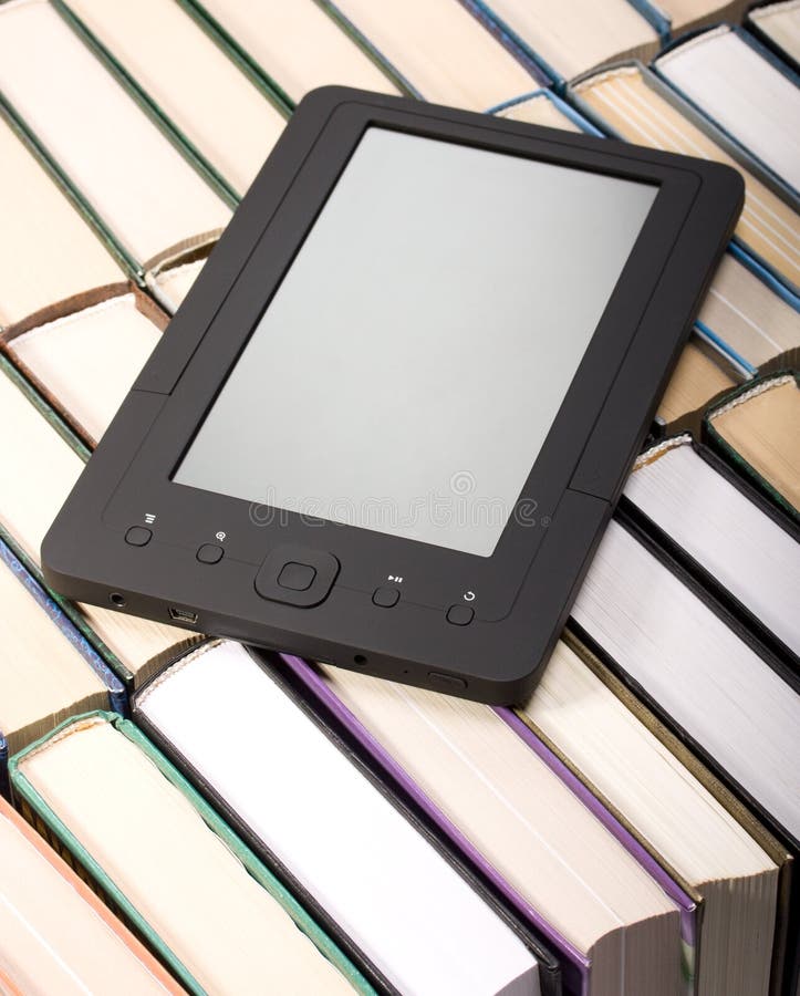 E-book paper books stock photo. Image of digital, vertical - 22726258