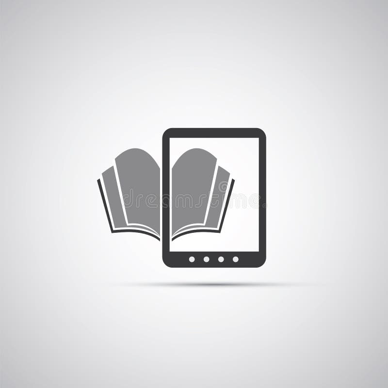E-Book Reader Concept, Icon Design Stock Vector - Illustration of ...