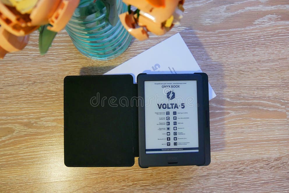 An E-book for Reading. Details and Close-up Editorial Photography ...