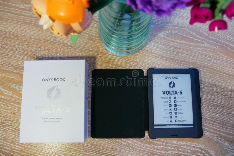 An E-book for Reading. Details and Close-up Editorial Photography ...