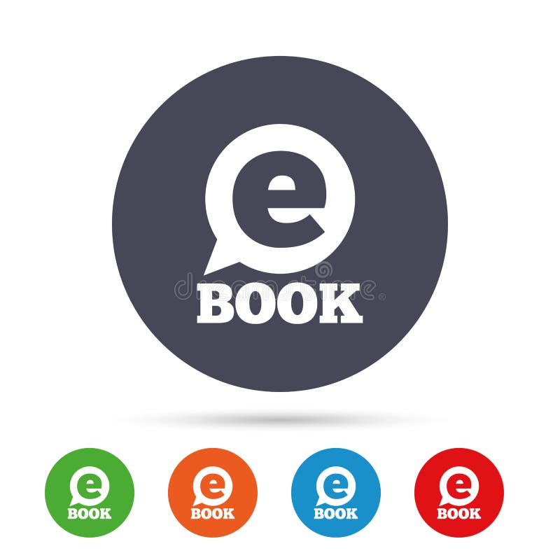 E-Book Sign Icon. Electronic Book Symbol Stock Vector - Illustration of ...
