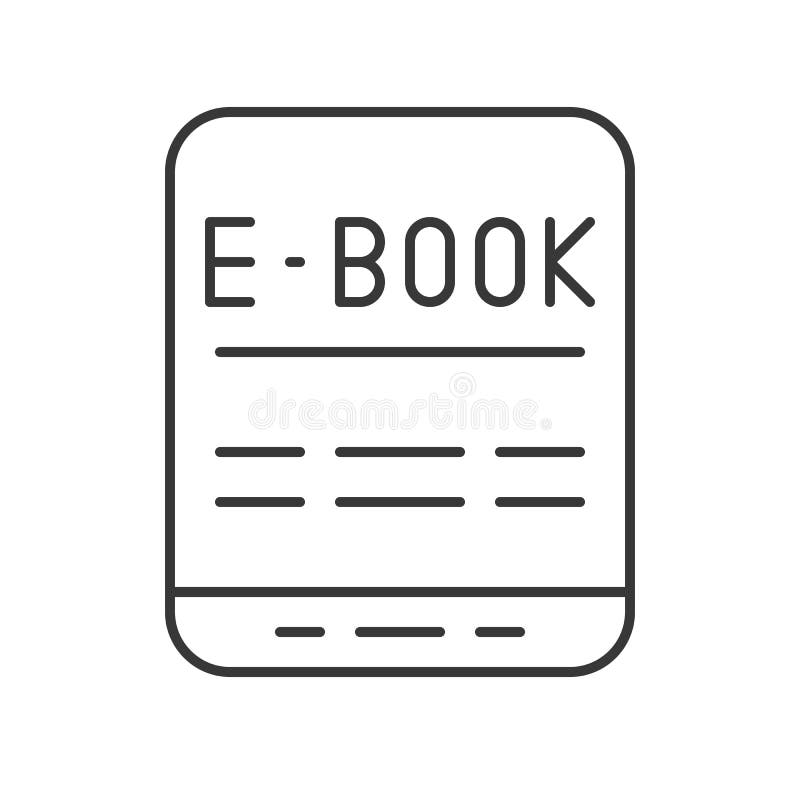 E-book and Tablet Device Icon, E-learning Concept Stock Vector ...
