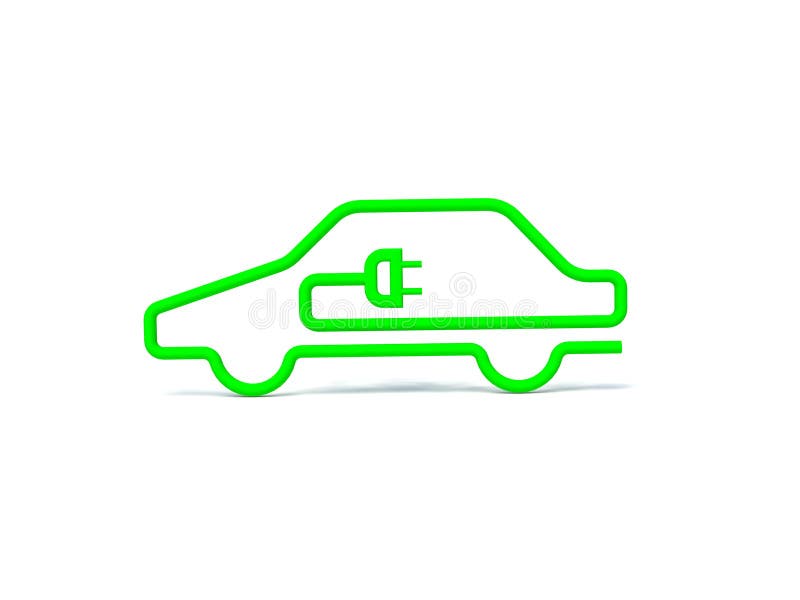 E-car symbol stock illustration. Illustration of interface - 55032577
